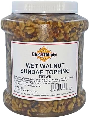 Amazon.com: Bits N Things Wet Walnut Dessert Topping | Ice Cream ...