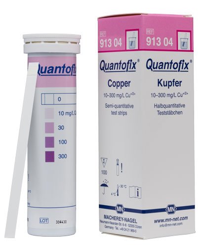 Macherey-Nagel, 91304, Quantofix Copper, Box Of 100 Strips: Amazon.com ...