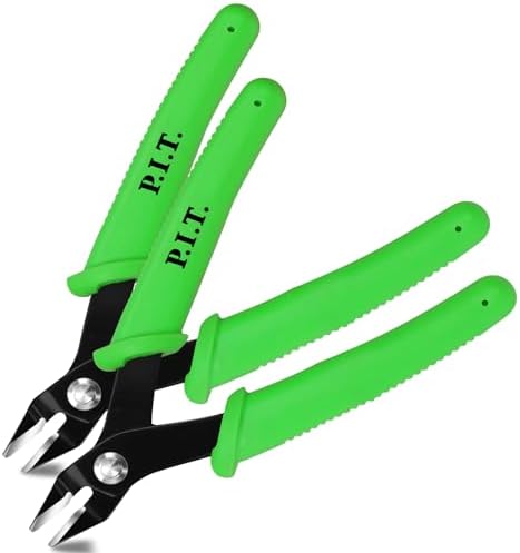 P.I.T. Small Wire Cutters, Diagonal Cutting Pliers, Precision Mini ...
