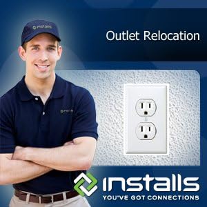 Amazon.com: Electrical Outlet Relocation Kit and Installation Service ...