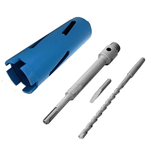 52mm Diamond Core Drill Hole Cutter + SDS+ Arbor + Pilot Bit + Ejector ...