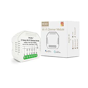 MOES Mini 2 Gang DIY WiFi Smart Light LED Dimmer Switch Module ...