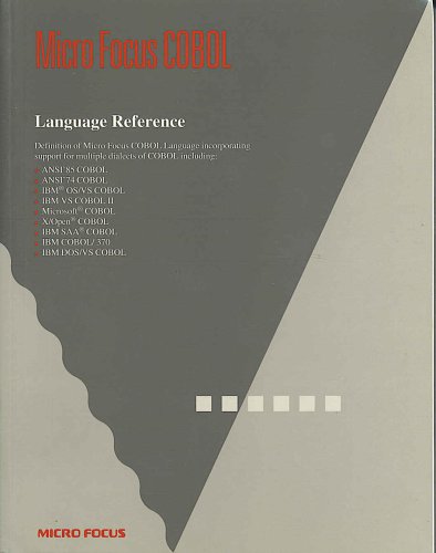 Language Reference (Micro Focus COBOL): Micro Focus: 0682384755259 ...