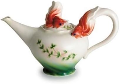Amazon.com: Franz Porcelain Goldfish teapot: Home & Kitchen
