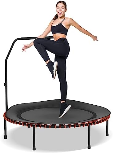 Ouroad Foldable Fitness Trampoline, Portable Mini Trampoline Stable ...