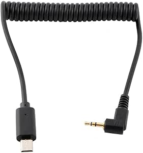Keabroir 2.5mm to S2 Camera Shutter Release Cable Remote Control Cord Speedlight Flash Trigger ...
