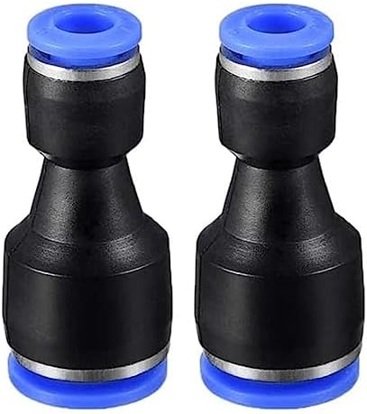 8mm to 4mm Pneumatic air pipe push connector (PG8-4) joint connector (2 ...