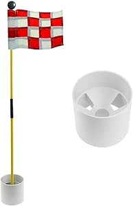 Amazon.com : KOFULL Golf Pin Flag (Red-White) : Sports & Outdoors