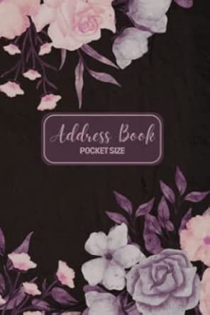 Address Book (Pocket Size): Small Vintage Floral Address and Phone Book ...