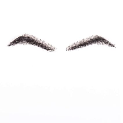 Amazon.com : 100% Human Hair False Brows for Men and Women Re-Usable ...