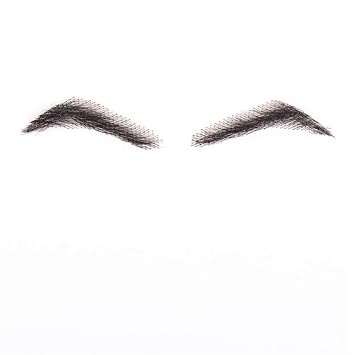 Amazon.com : 100% Human Hair False Brows for Men and Women Re-Usable ...