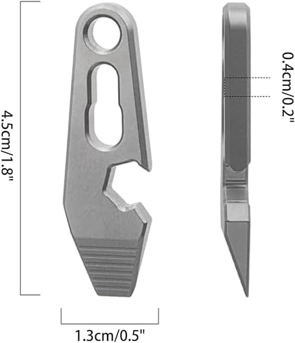 SANTUO Titanium EDC Pry Bar EDC Crowbar Mini Crowbar EDC Multi Tool ...