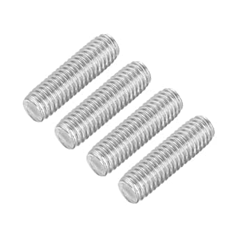 uxcell 4Pcs Fully Threaded Rod, M6 x 20mm 304 Stainless Steel Right ...