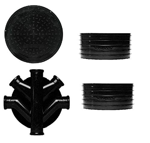 Buy 450mm Manhole Inspection Chamber Manhole - Base, 2 Riser, Round ...