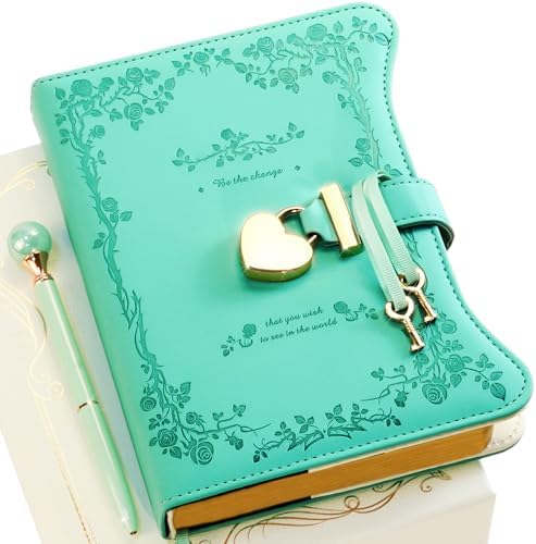 Amazon.com : Witsbrez Cute Diary Journal with Lock and Key for Girls ...