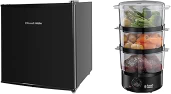 Russell Hobbs RHTTLF1B 43L Table Top F Energy Rating Fridge Black & 3 ...