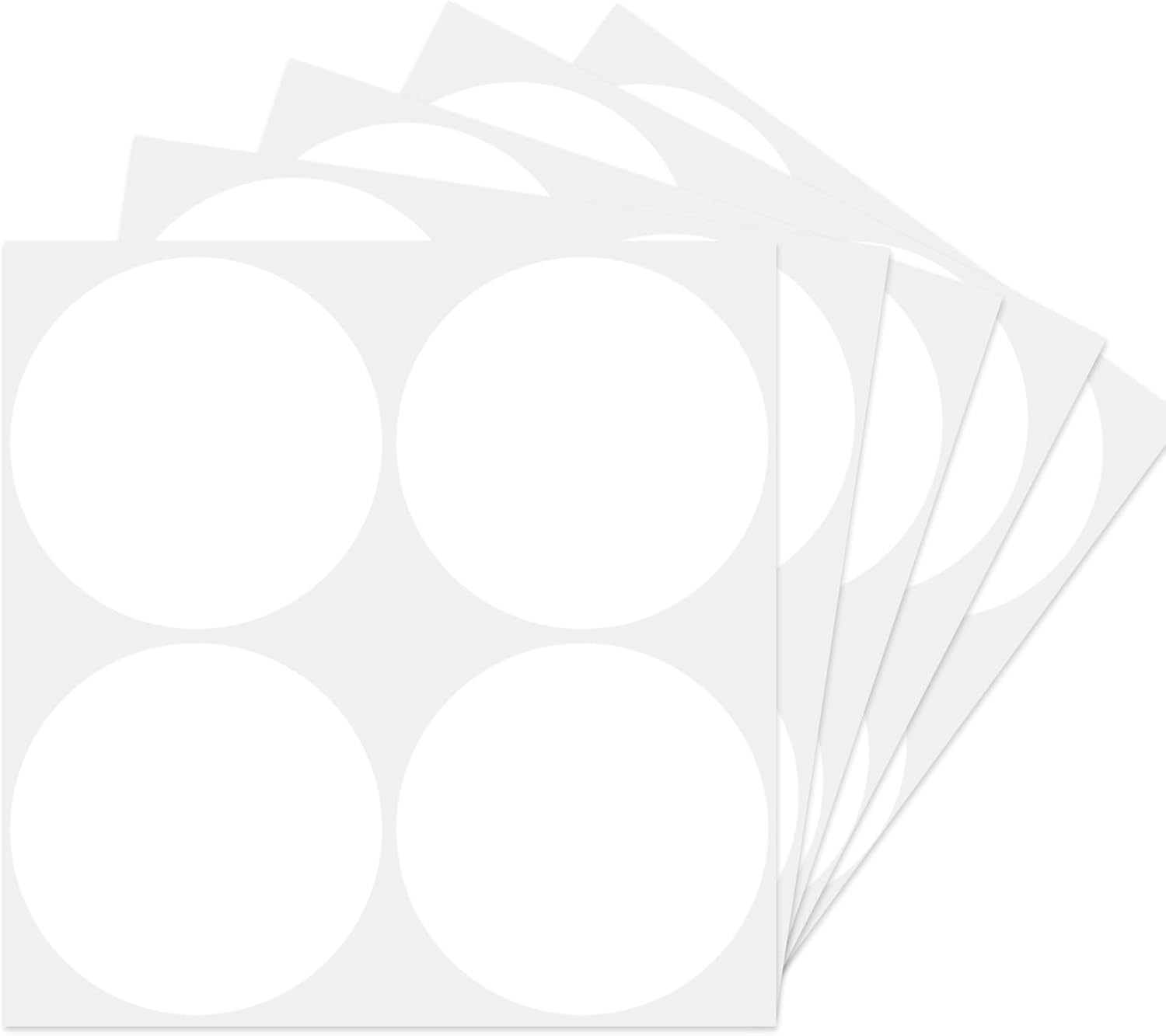 Amazon.com: STARLIBOO Blank Dot Stickers, 3 inch Removable Circle ...
