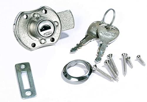 CARBON Multipurpose Drawer Lock with 2 Reversible Key Cupboard Wardrobe ...