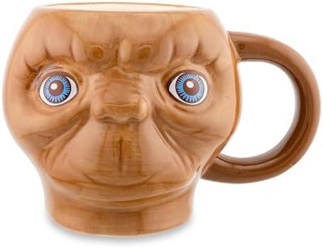 Amazon.com | E.T. The Extra-Terrestrial Face 3D Sculpted Ceramic Mug ...