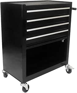Tool Chest Heavy Duty Cart Steel Rolling Tool Box,4 Ball-Bearing Glided ...