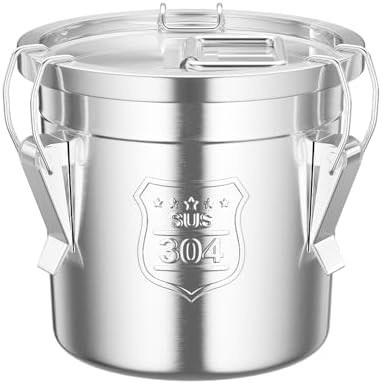 Amazon.com: HWBWE 304 Stainless Steel Airtight Canister with Airtight ...