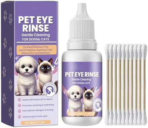 Dog & Cat Eye Wash, Gentle Pet Eye Rinse, Eye Washfor Dogs & Cats Eye ...