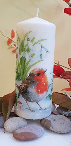 Robin Christmas Candle : Amazon.co.uk: Home & Kitchen