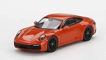 Amazon.co.jp: 1/64 MINI-GT 911 (992) Carrera 4S Lava Orange (Left ...