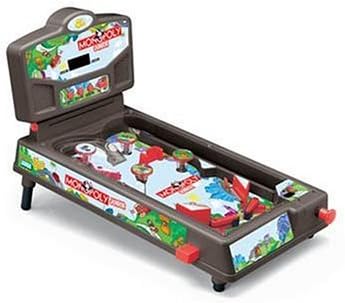 Funrise Monopoly Jr. Deluxe Tabletop Pinball Machine : Amazon.co.uk ...