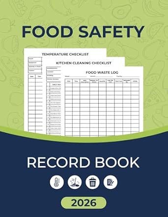 Food Safety Record Book 2026: Organize Daily Food Temperature Log ...