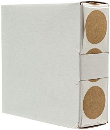Amazon.com : 1" Brown Kraft Round Labels / 1,000 Circle Stickers with ...