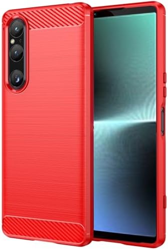 Folmecket Sony Xperia 5 V Case, Carbon Fiber Scratch Resistant,Shock ...