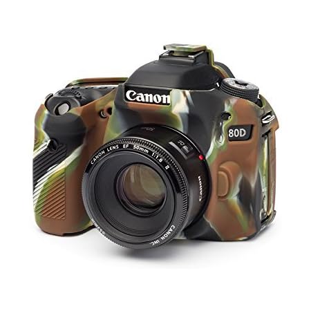 Buy EasyCover Silicone Protective Camera Case Cover for Canon 200D (Red ...