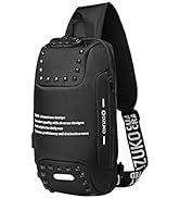 Amazon.com | OZUKO Sling Bag for Men, Large Capacity Crossbody Chest ...