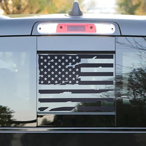 Amazon.com - Alicatong Rear Back Middle Window American USA Flag Vinyl ...