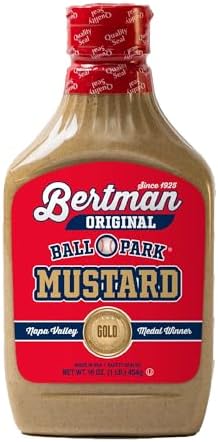 Amazon.com: Bertman Original Ball Park Mustard - Rich Brown Mustard ...