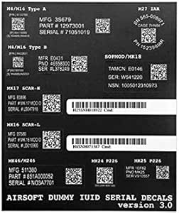US U.S. military data matrix QR new serial code M4, P226, SCAR-L / H ...