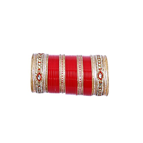 Buy Mahalaxmi Suhag Chura Exclusive Traditional Red Color Fashion ...