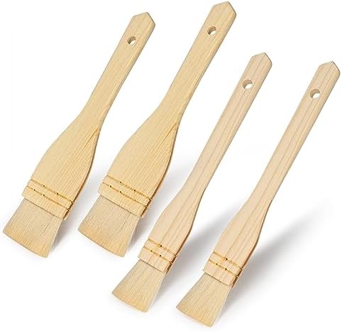 Amazon.com: BAKVOS Pastry Brushes With Natural Wood and Bristles,Baking ...
