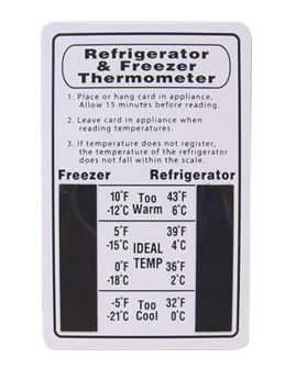 Amazon.com: Bulk Energy Saving Refrigerator Thermometer Card: AM ...