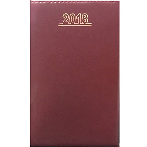 Pack of 4 : Leather (Rexine) Cover 2018 Planning Diary Royal Red ...