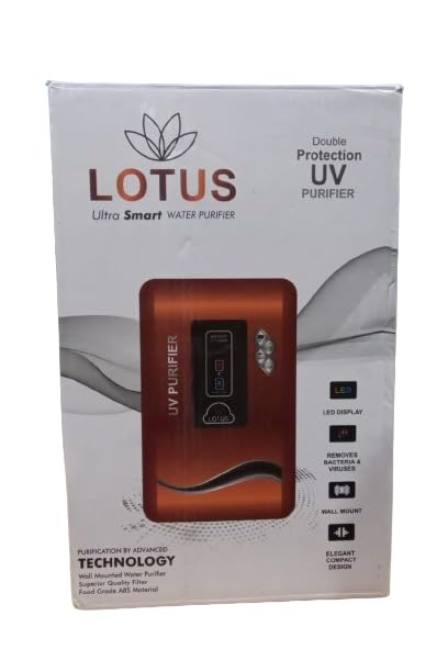 PUREONE Lotus RO UV Water Purifier, No Storage Tank, Pack of 1, Silver ...