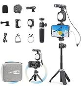 Amazon.com: USKEYVISION Smartphone Video Vlogging Kit Metal Microphone ...