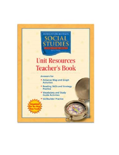 Houghton Mifflin Social Studies: Unit Resources Teacher's Book Grade 2 Neighborhoods: Houghton ...
