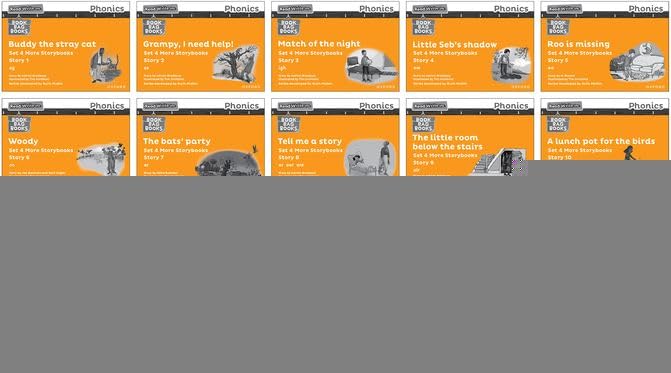 Read Write Inc. Phonics: Orange Set 4 More Black & White Storybooks ...