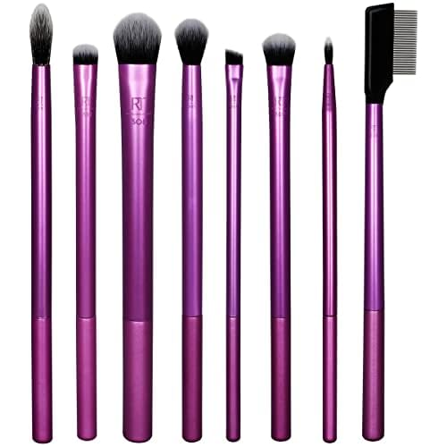 REAL TECHNIQUES,5 Count (Pack of 1) Everyday Essentials Makeup Brush ...