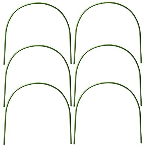 EESLL Greenhouse Hoops,4ft Long Steel Hoops with Plastic Coated Rust ...