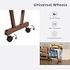 VISWIN Large Art Storage Rack with Casters – Wooden Drying & Display ...