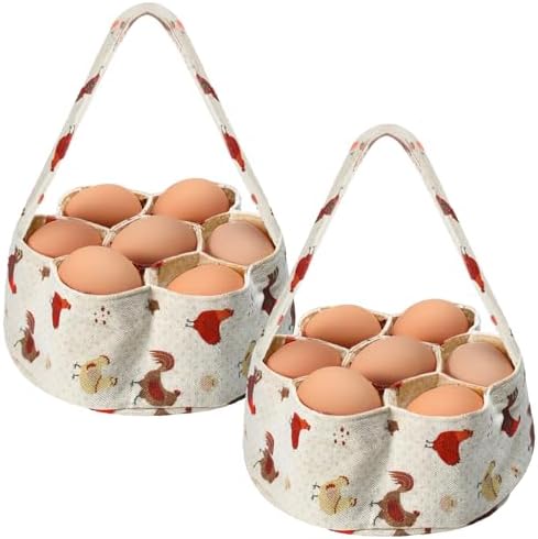 Amazon.com: 2 Pieces Egg Bags Egg Basket Mini Egg Collecting Basket Egg ...