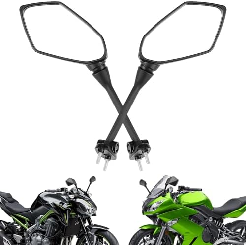 Amazon.com: KEMIMOTO Motorcycle Rear View Mirrors Compatible with Ninja ...